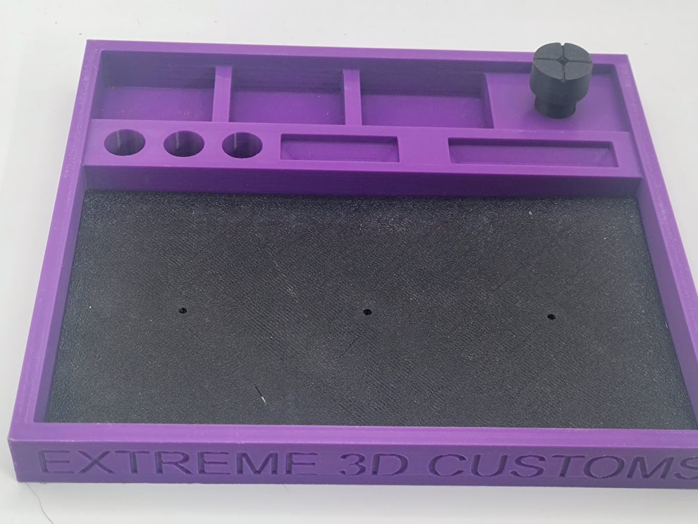 Ho Scale Slot Car Race tray (Purple with mat) – Extreme 3D Customs